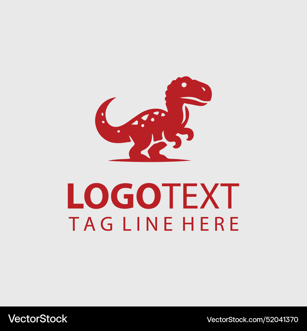 Dino logo Royalty Free Vector Image - VectorStock