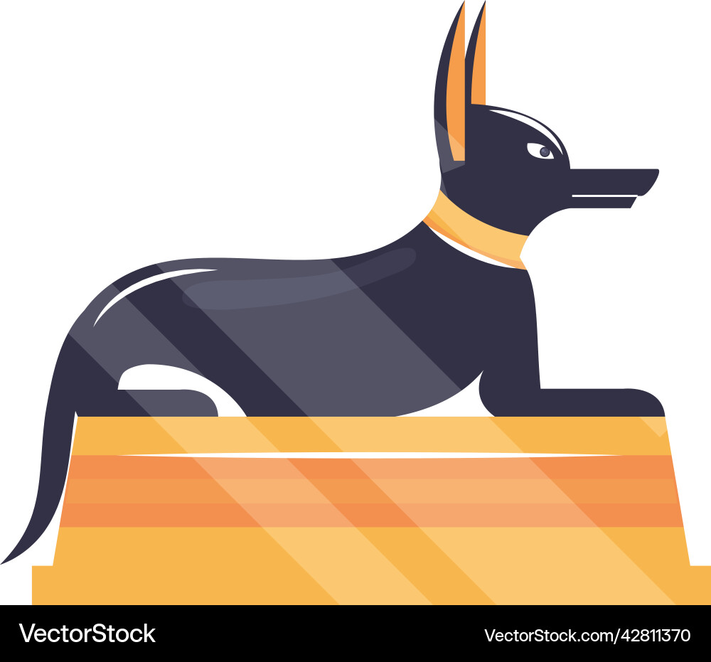 Egyptian god anubis Royalty Free Vector Image - VectorStock