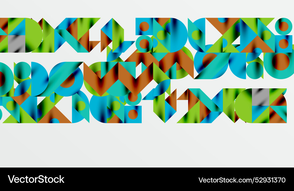 Neo memphis geometric pattern with circles Vector Image