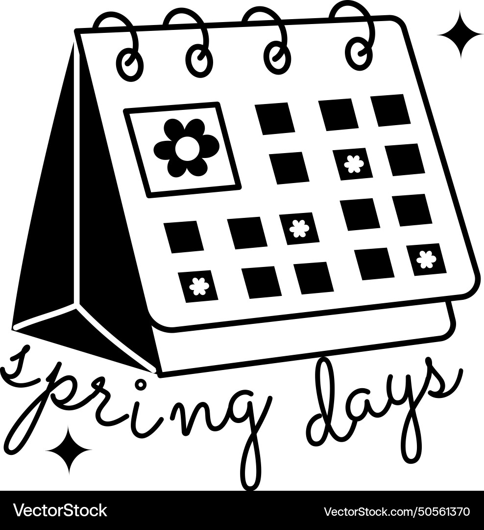 Spring days Royalty Free Vector Image - VectorStock