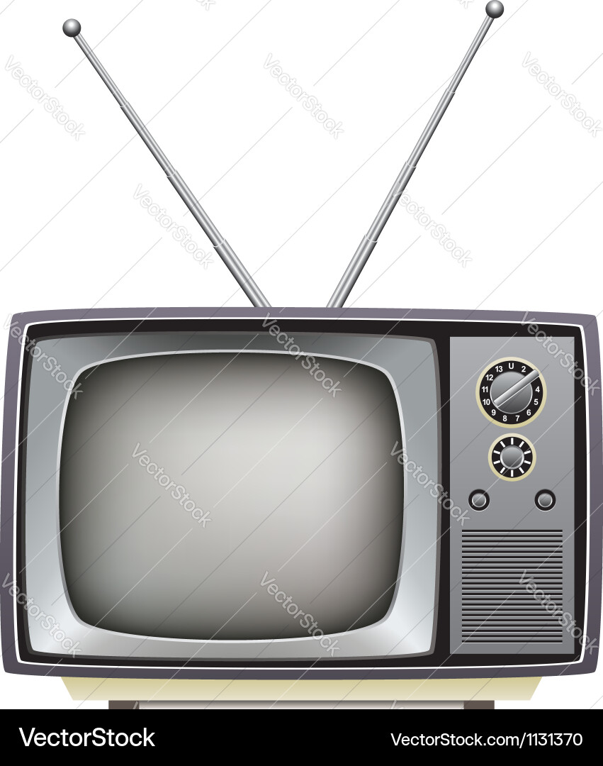 Tv set Royalty Free Vector Image - VectorStock