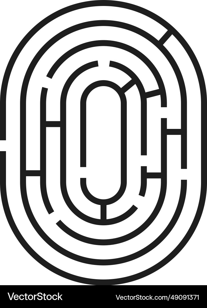 Game labyrinth abstract maze top view black Vector Image