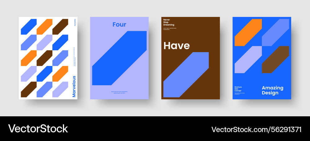 Modern flyer layout creative brochure template Vector Image