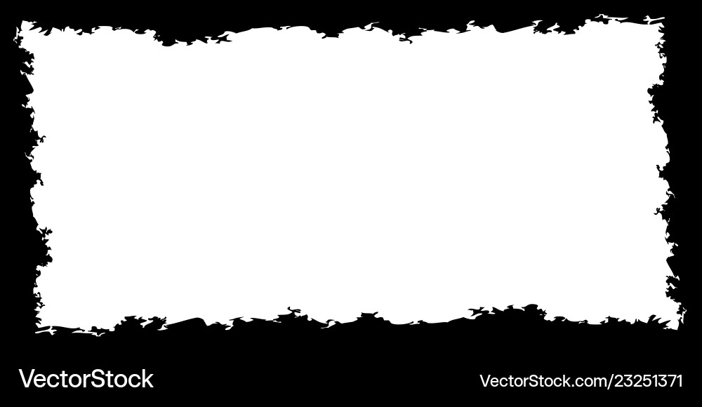 Rectangle grunge picture frame Royalty Free Vector Image