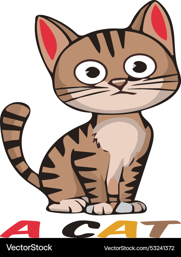 A cat style art Royalty Free Vector Image - VectorStock