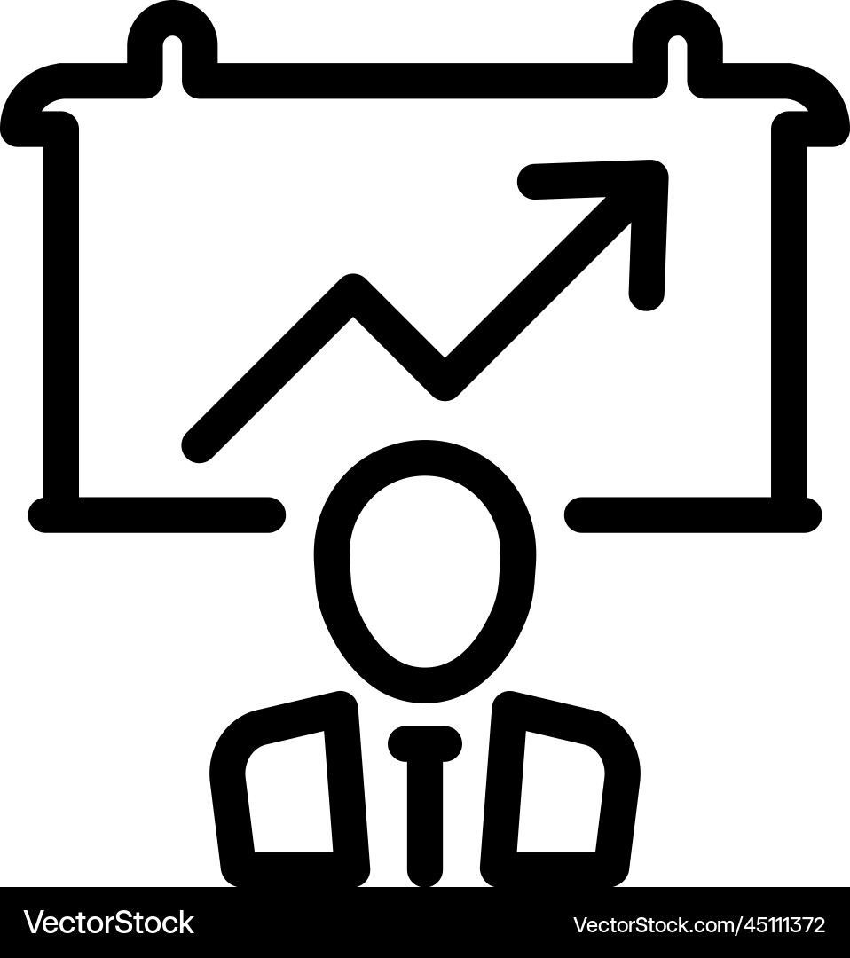 Unternehmenswachstum Icon Lizenzfreies Vektorbild