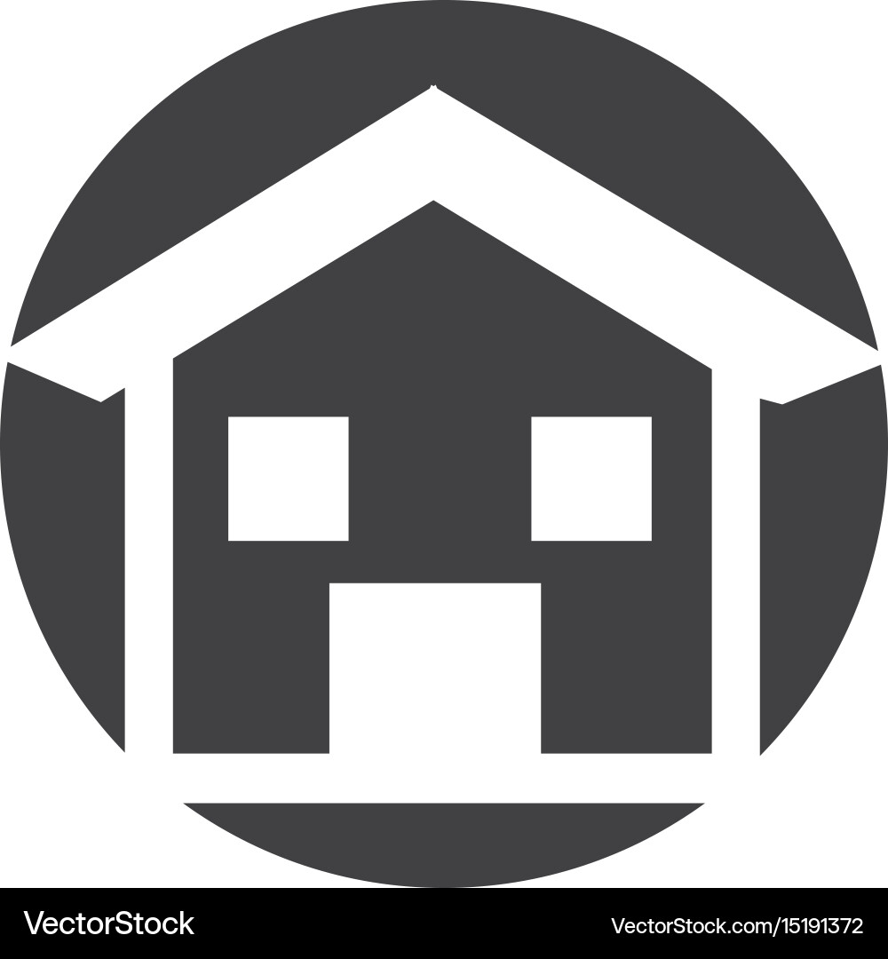 Exterior house isolated icon Royalty Free Vector Image