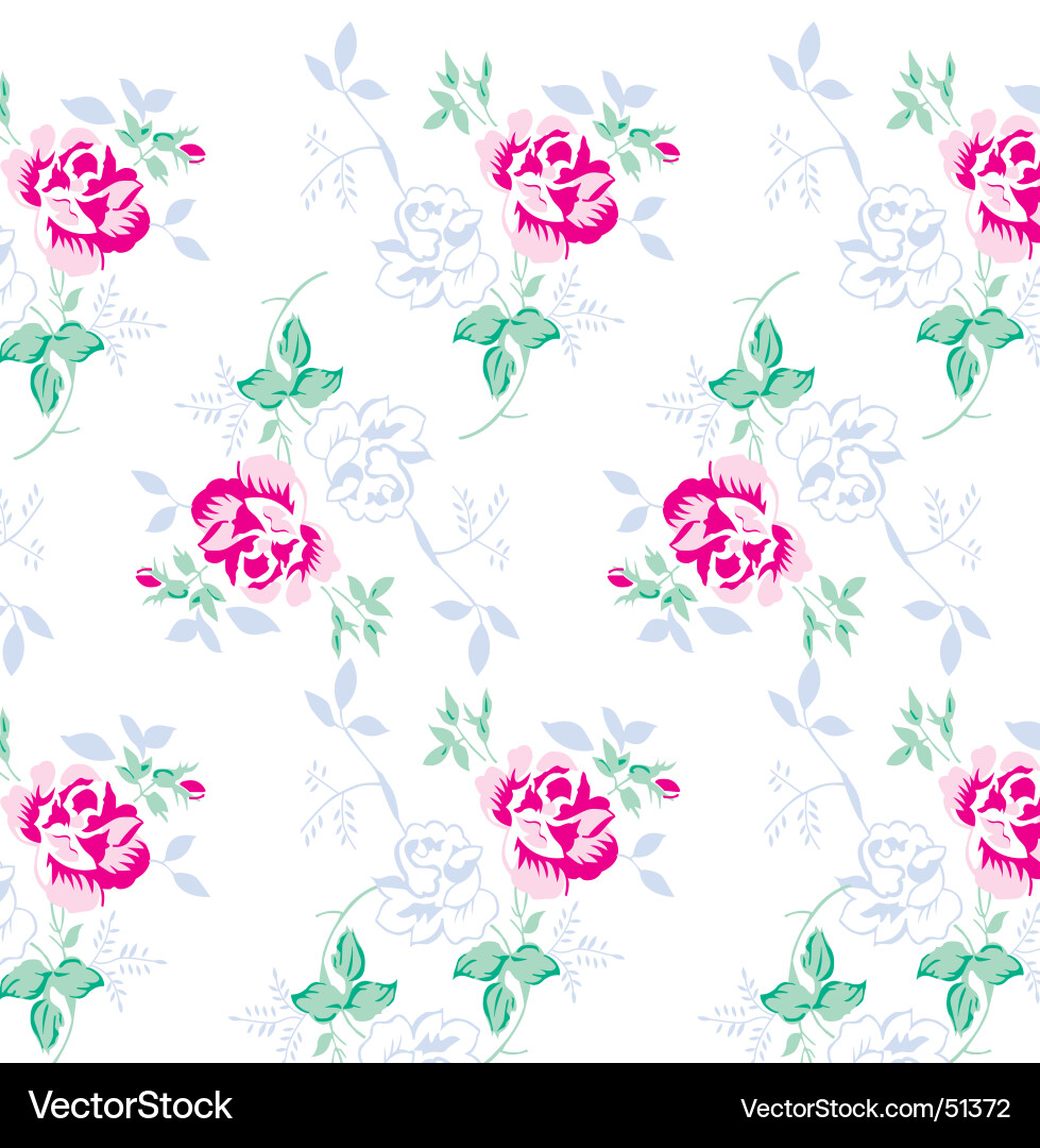 Flower pattern for textile design Royalty Free Vector Image