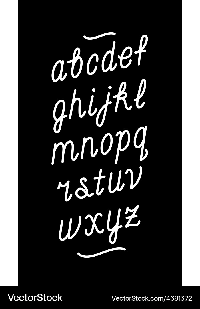Chalkboard Font Alphabet Cursive