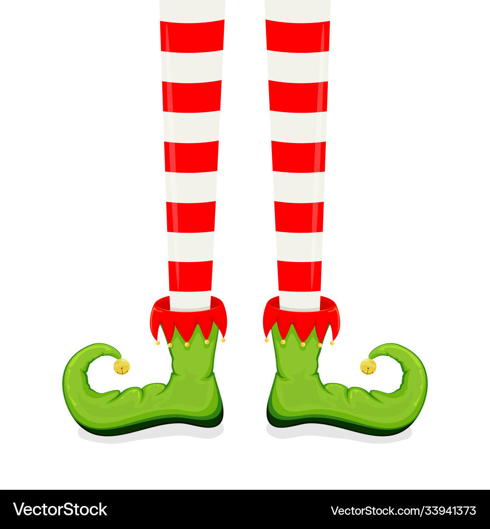 Elf legs in shoes Royalty Free Vector Image - VectorStock