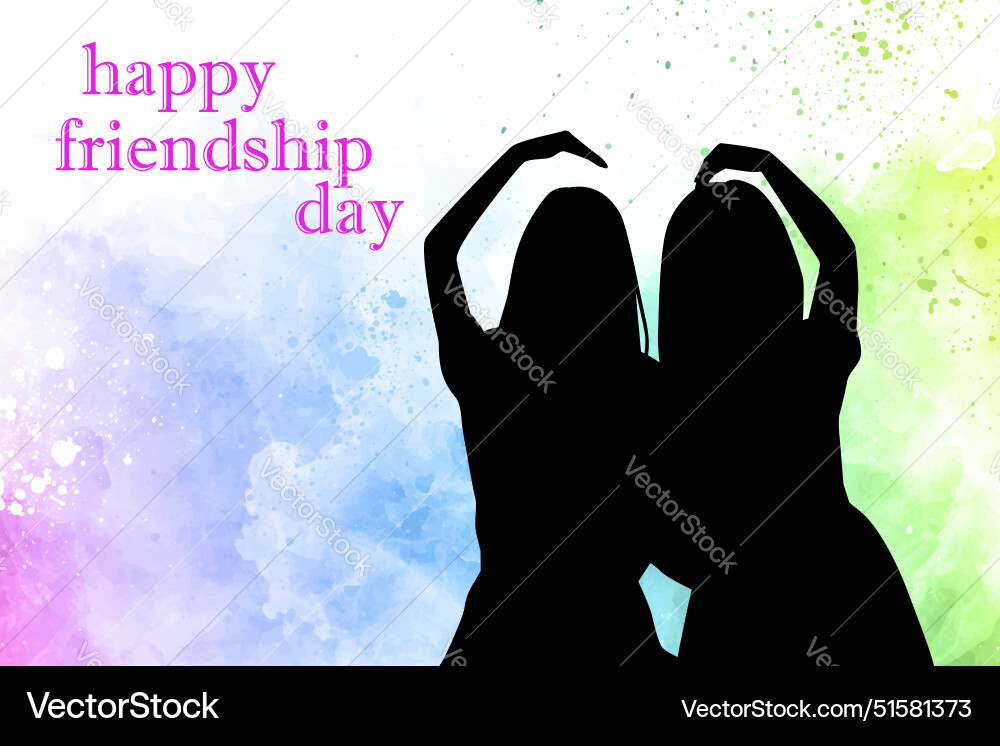 Happy friendship day Royalty Free Vector Image