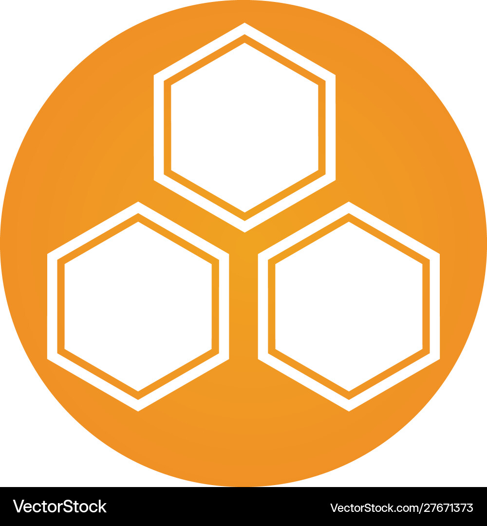 Honeycomb logo Royalty Free Vector Image - VectorStock
