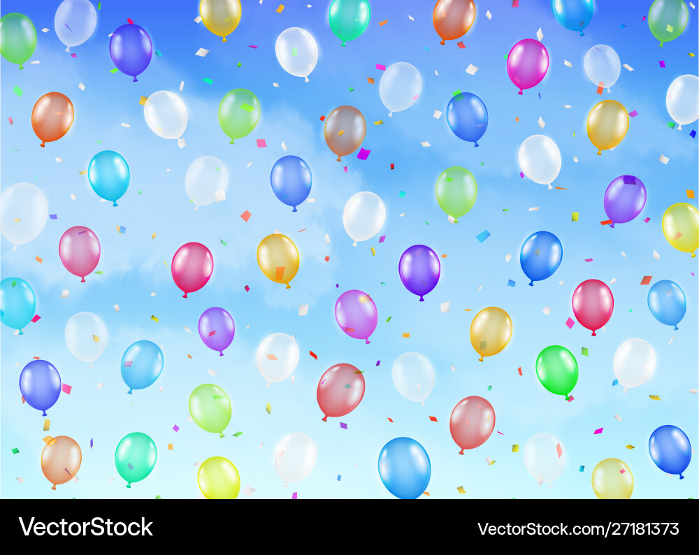 Real Balloons Background