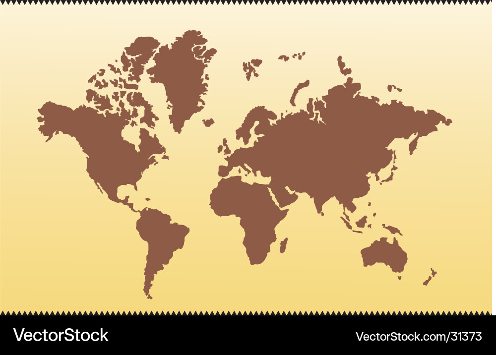 Vintage World Map Royalty Free Vector Image - VectorStock