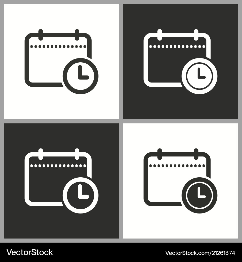 Planning calendar icon pictograph Royalty Free Vector Image