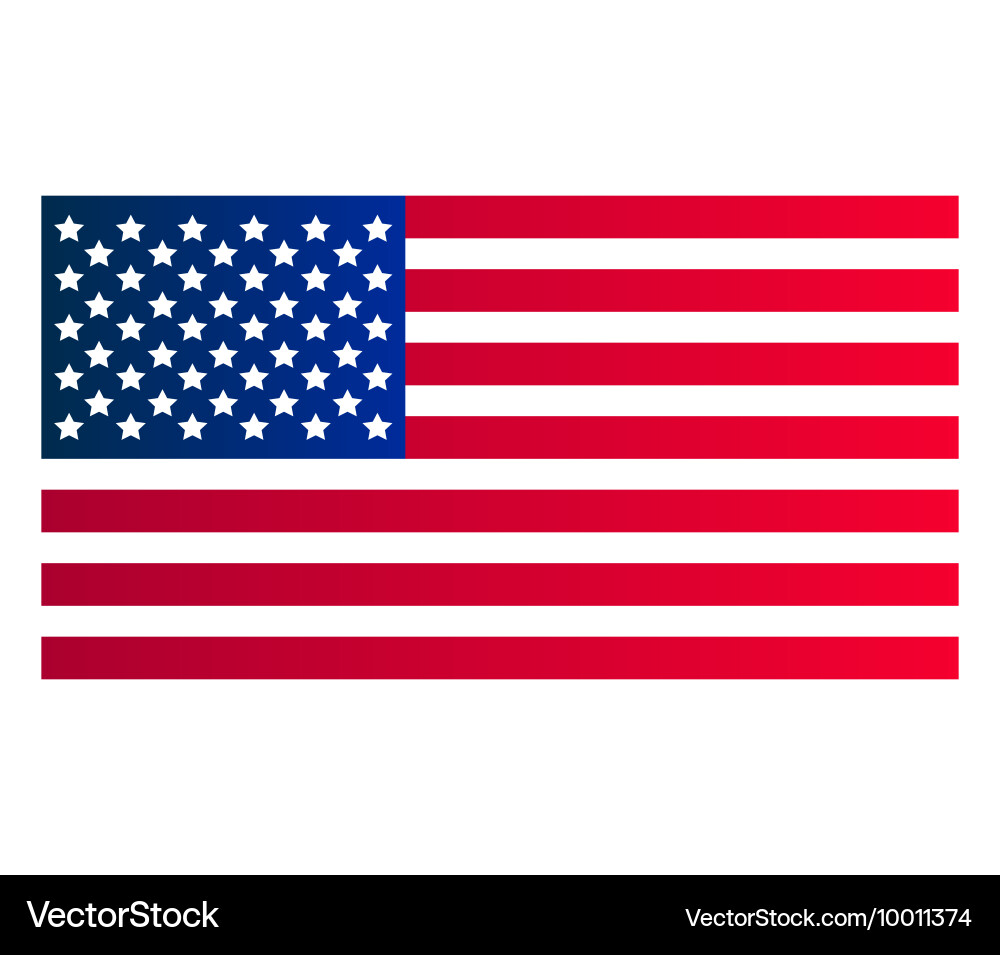 Us flag Royalty Free Vector Image - VectorStock