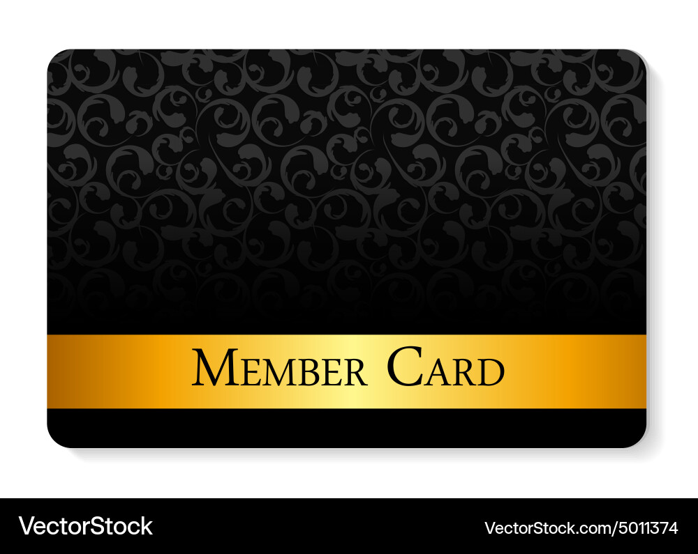 Vip members card Royalty Free Vector Image - VectorStock