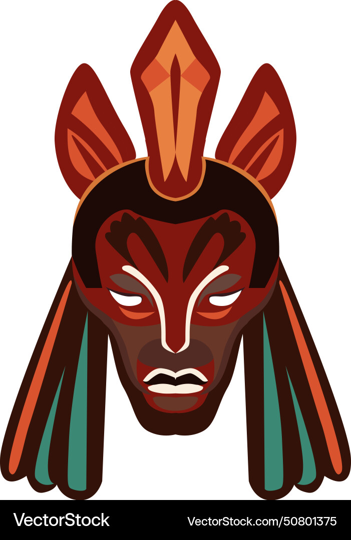 Indigenous mask Royalty Free Vector Image - VectorStock