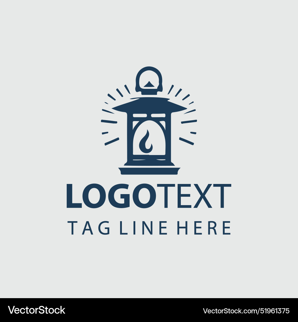 Lantern logo Royalty Free Vector Image - VectorStock