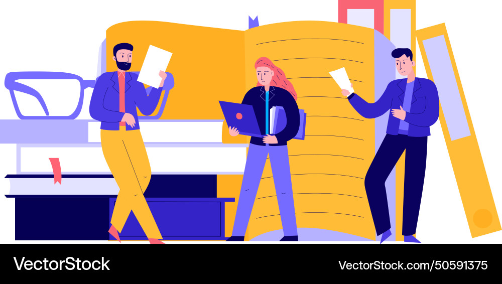 Law justice paperwork composition Royalty Free Vector Image