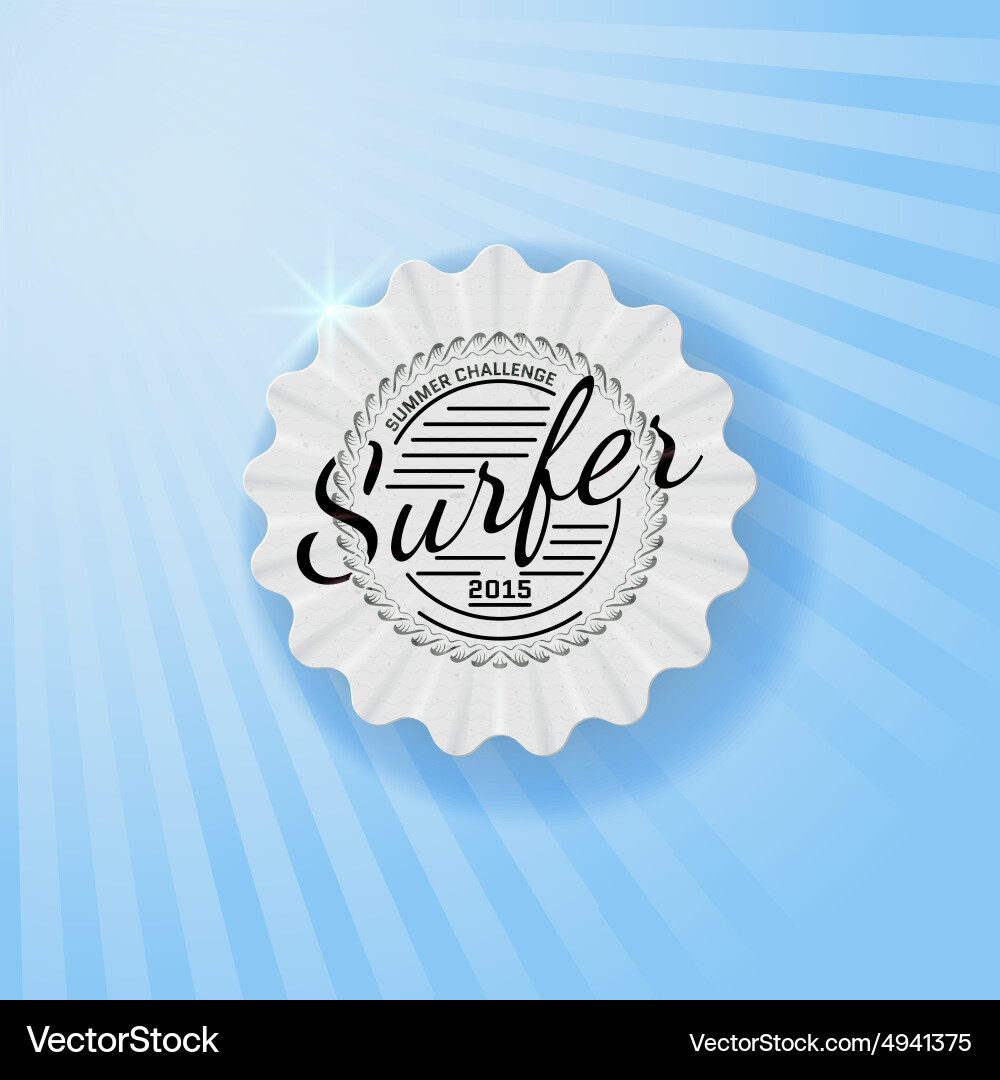 Surf Badges Logos und Labels für jede Verwendung Vektorbild