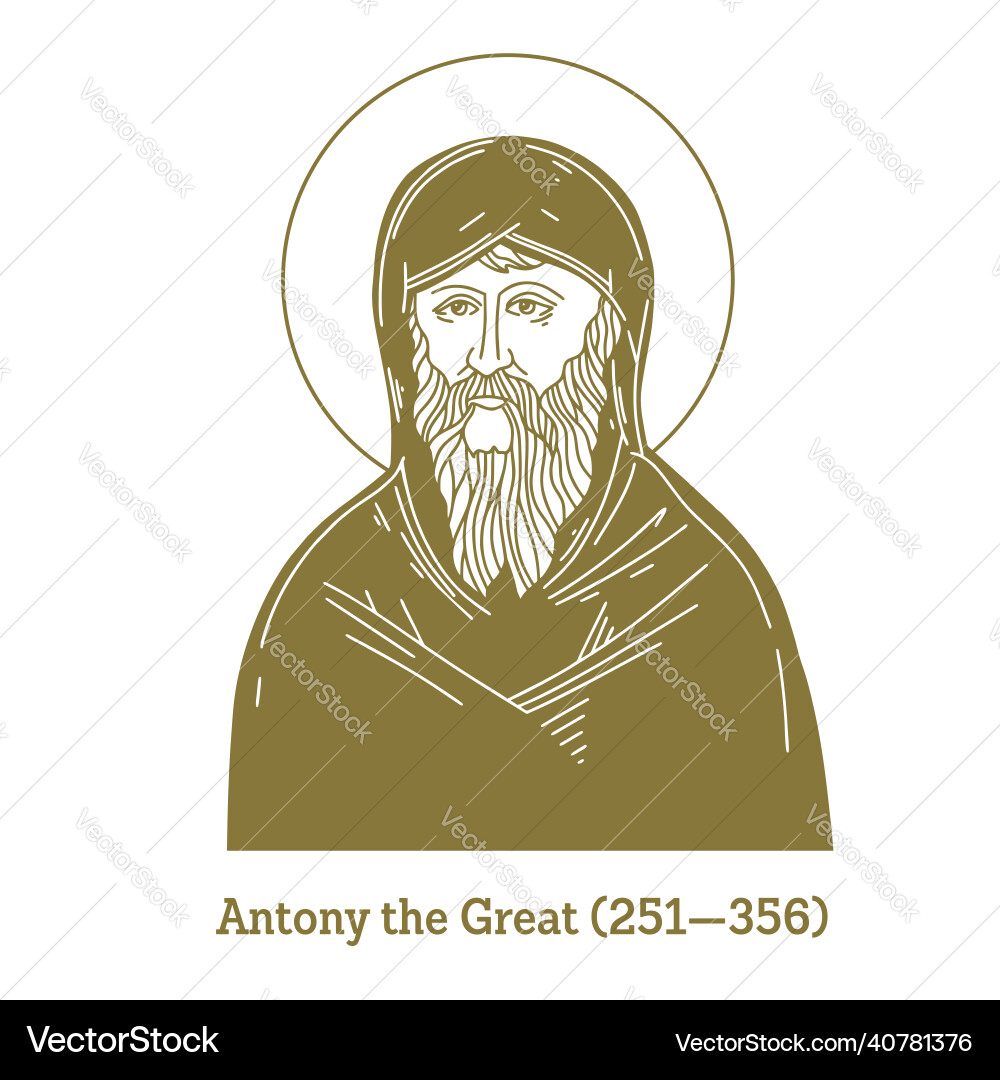 Antony the great Royalty Free Vector Image - VectorStock