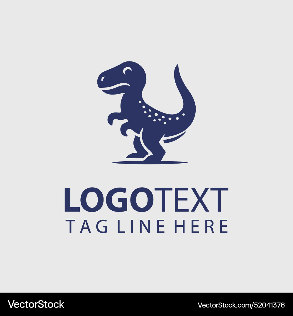 Dino logo Royalty Free Vector Image - VectorStock
