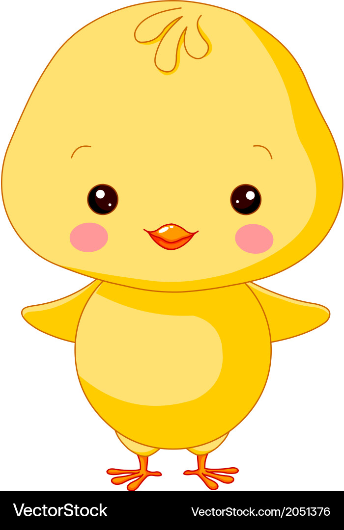 Farm animals chick Royalty Free Vector Image - VectorStock