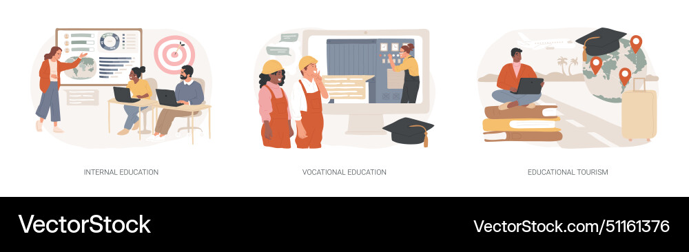 Professional learning isolated concept Royalty Free Vector