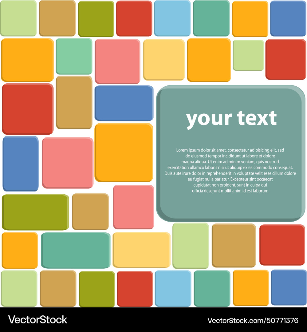 Tiles abstract texture background for text Vector Image