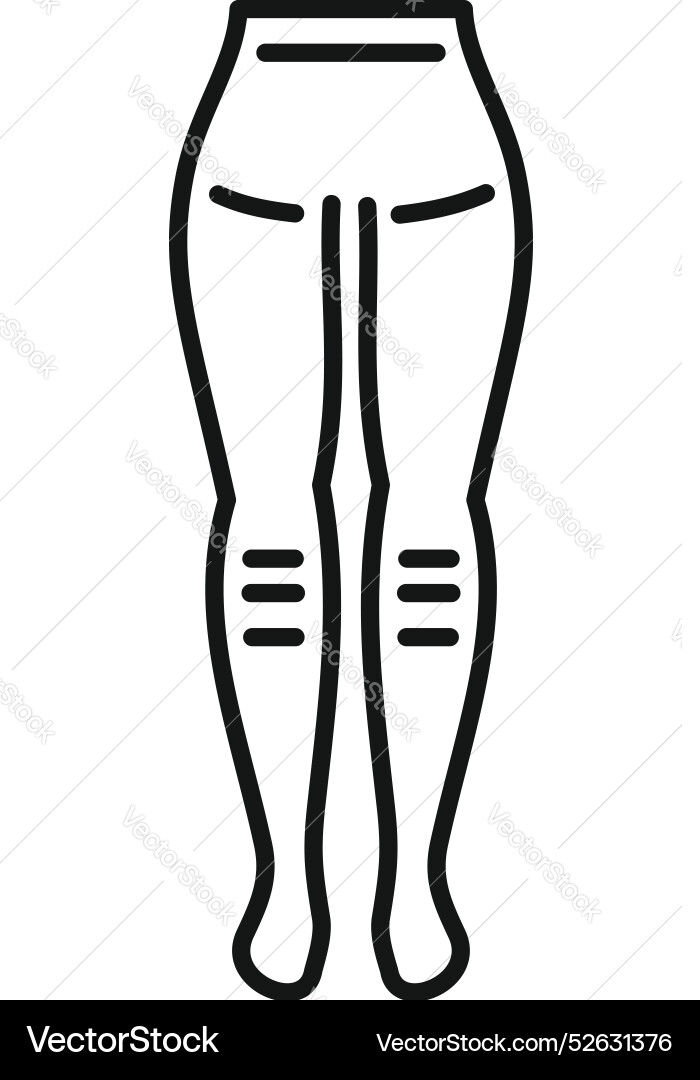 Woman wearing compression stocking for varicose Vector Image