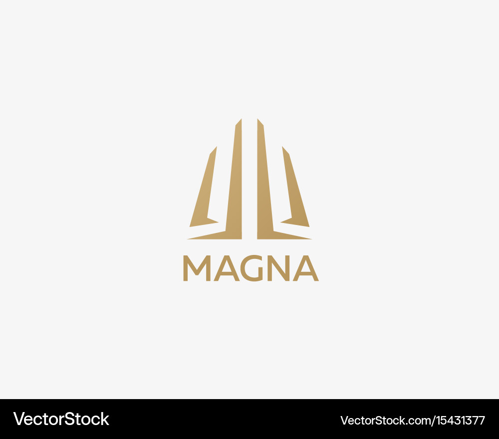 Abstract basis business logo design premium real Vector Image