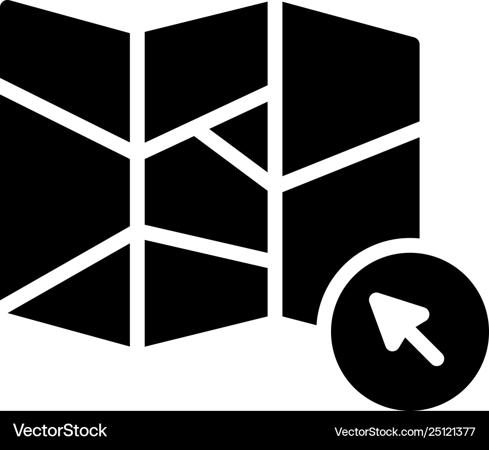 Cursor map Royalty Free Vector Image - VectorStock