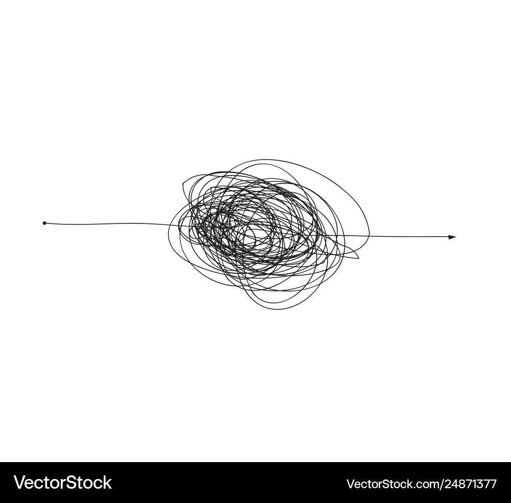 Insane messy line Royalty Free Vector Image - VectorStock