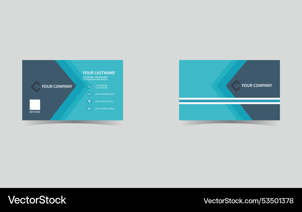 Clean stylish modern and professional business Vector Image