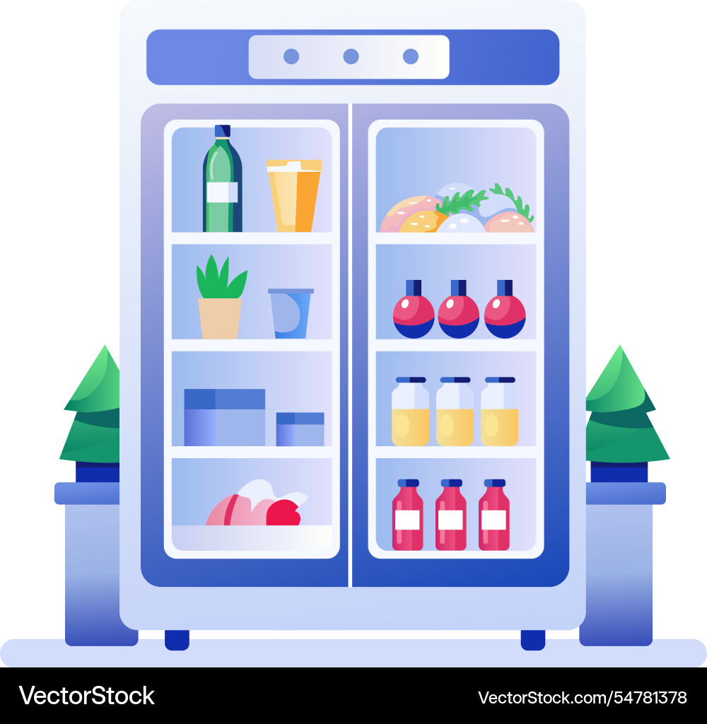 Refrigerator Royalty Free Vector Image - VectorStock