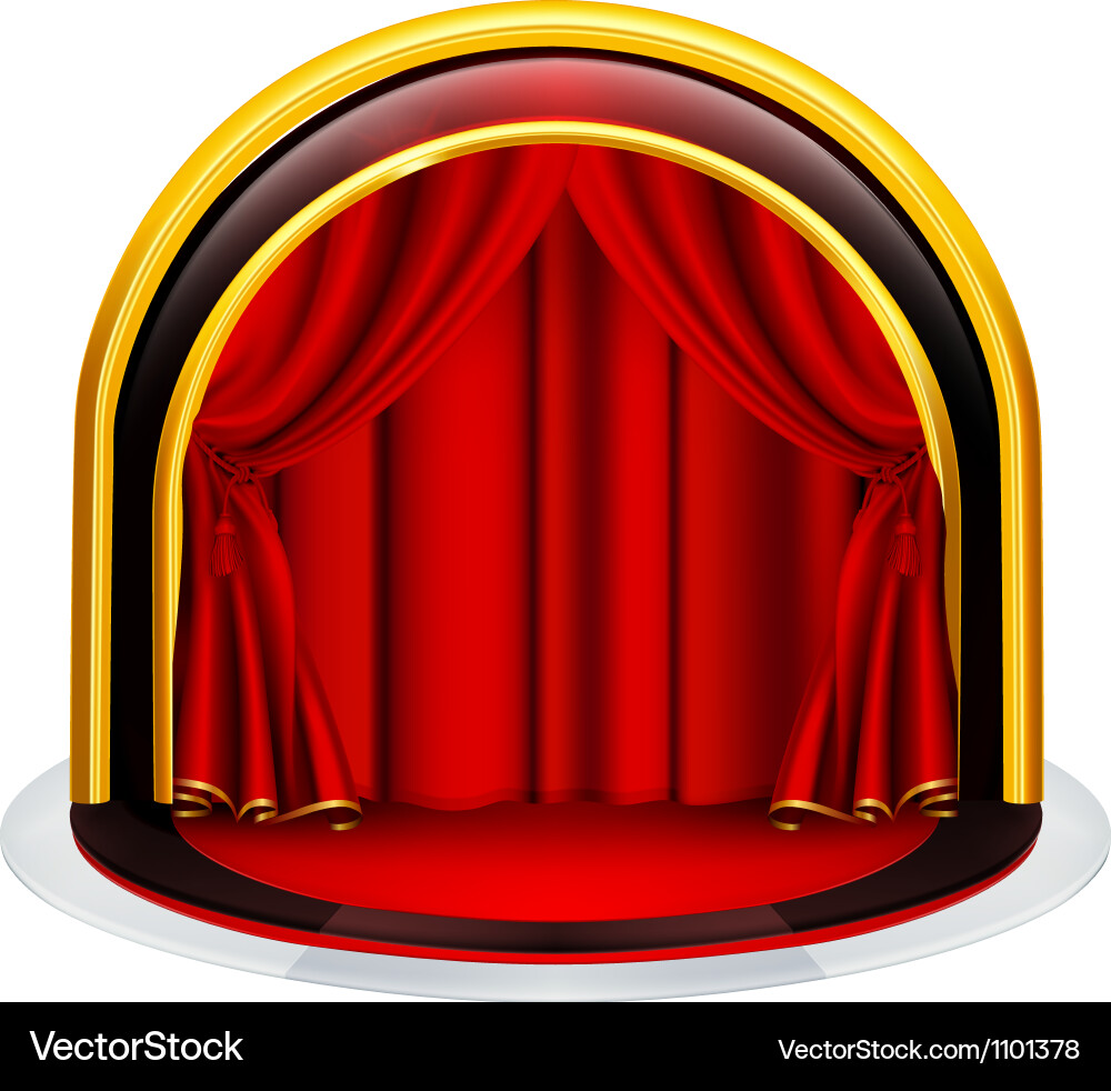 Theater stage Royalty Free Vector Image - VectorStock
