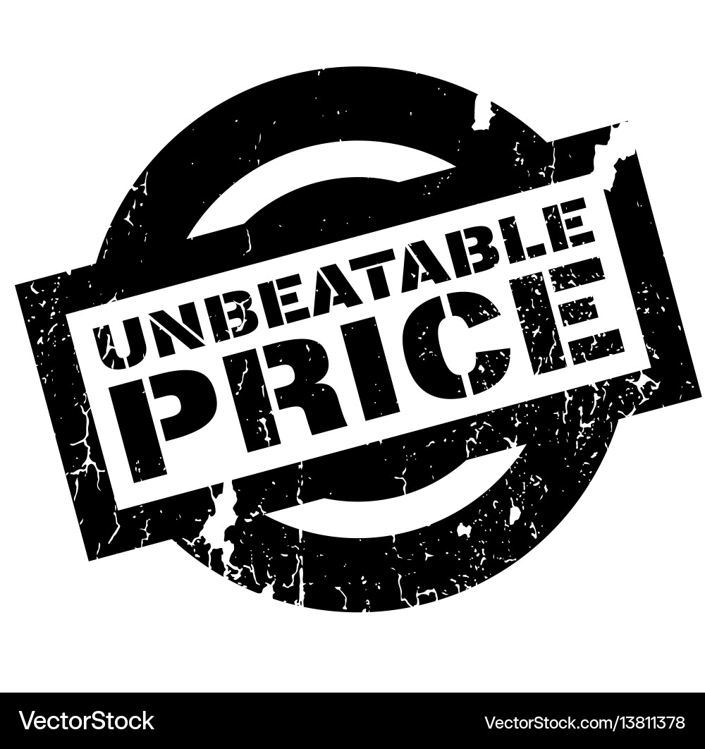 Unbeatable price rubber stamp Royalty Free Vector Image