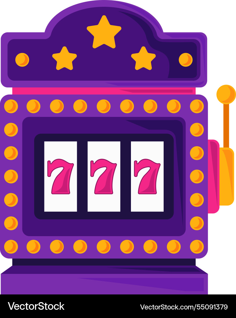 Casino slot machine Royalty Free Vector Image - VectorStock