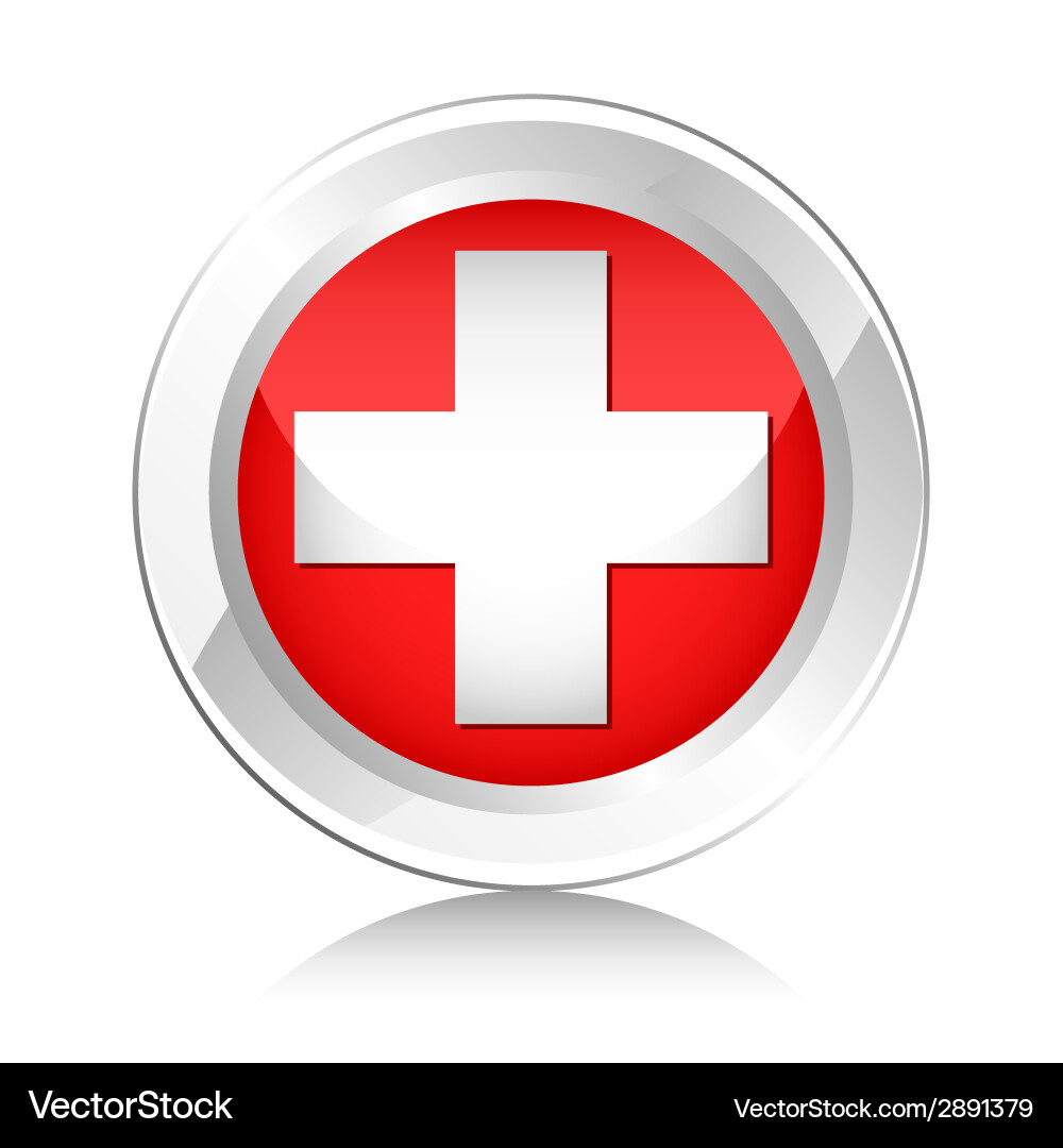 Medical Red Cross Symbol Royalty Free Vector Image