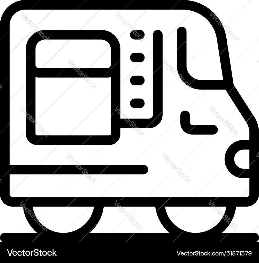 Modern electric locomotive train arriving Vector Image