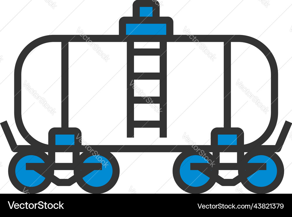 Oil railway tank icon Royalty Free Vector Image
