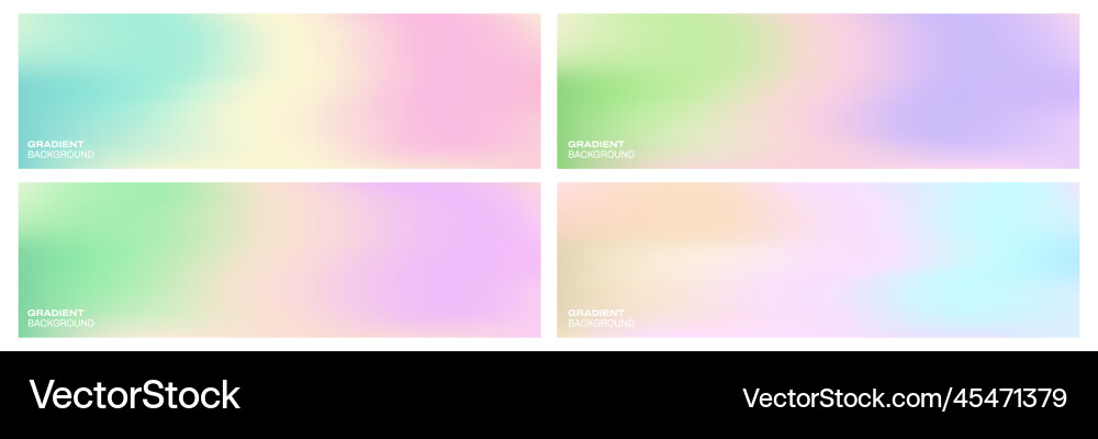Pastel Gradient Backgrounds Royalty Free Vector Image