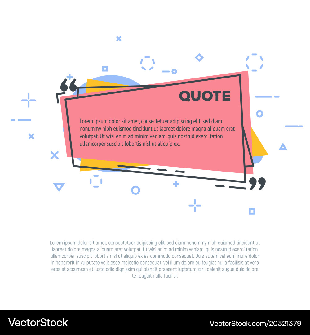 Quote line Royalty Free Vector Image - VectorStock