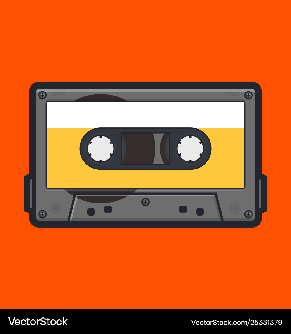 Retro Cassette Tape Royalty Free Vector Image - VectorStock