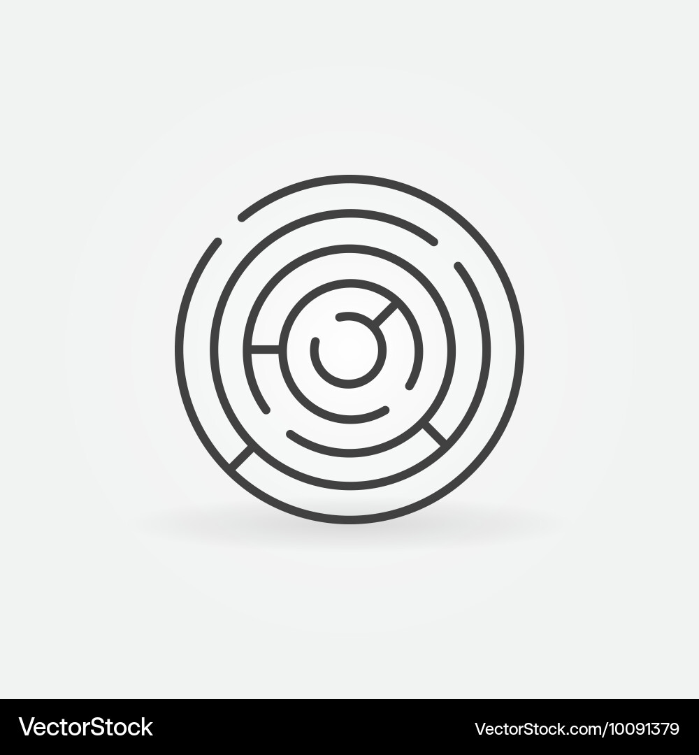 Round maze icon Royalty Free Vector Image - VectorStock