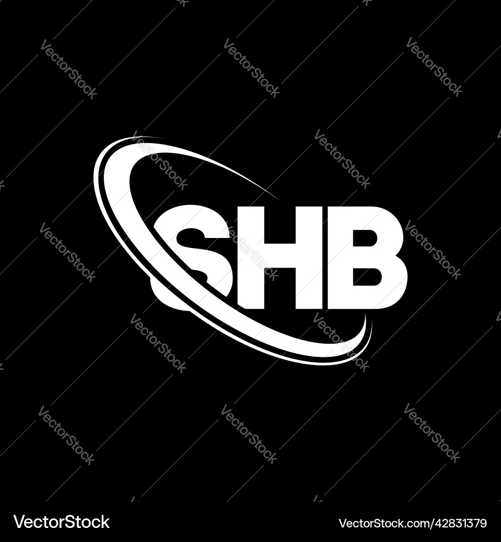 Shb logo letter design Royalty Free Vector Image