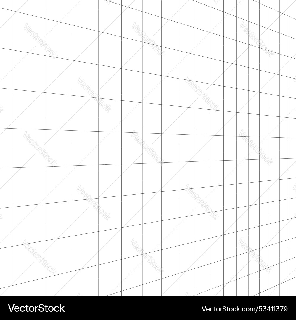 Square monochrome abstract grid perspective effect