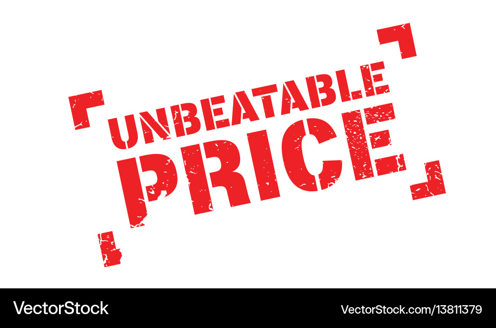 Unbeatable price rubber stamp Royalty Free Vector Image