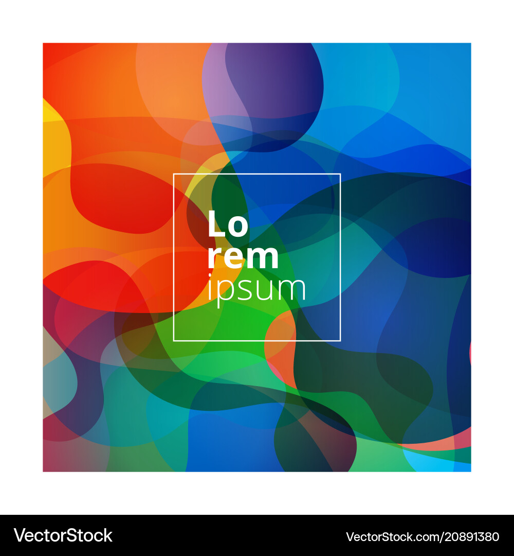 Abstract shapes bright colorful background Vector Image